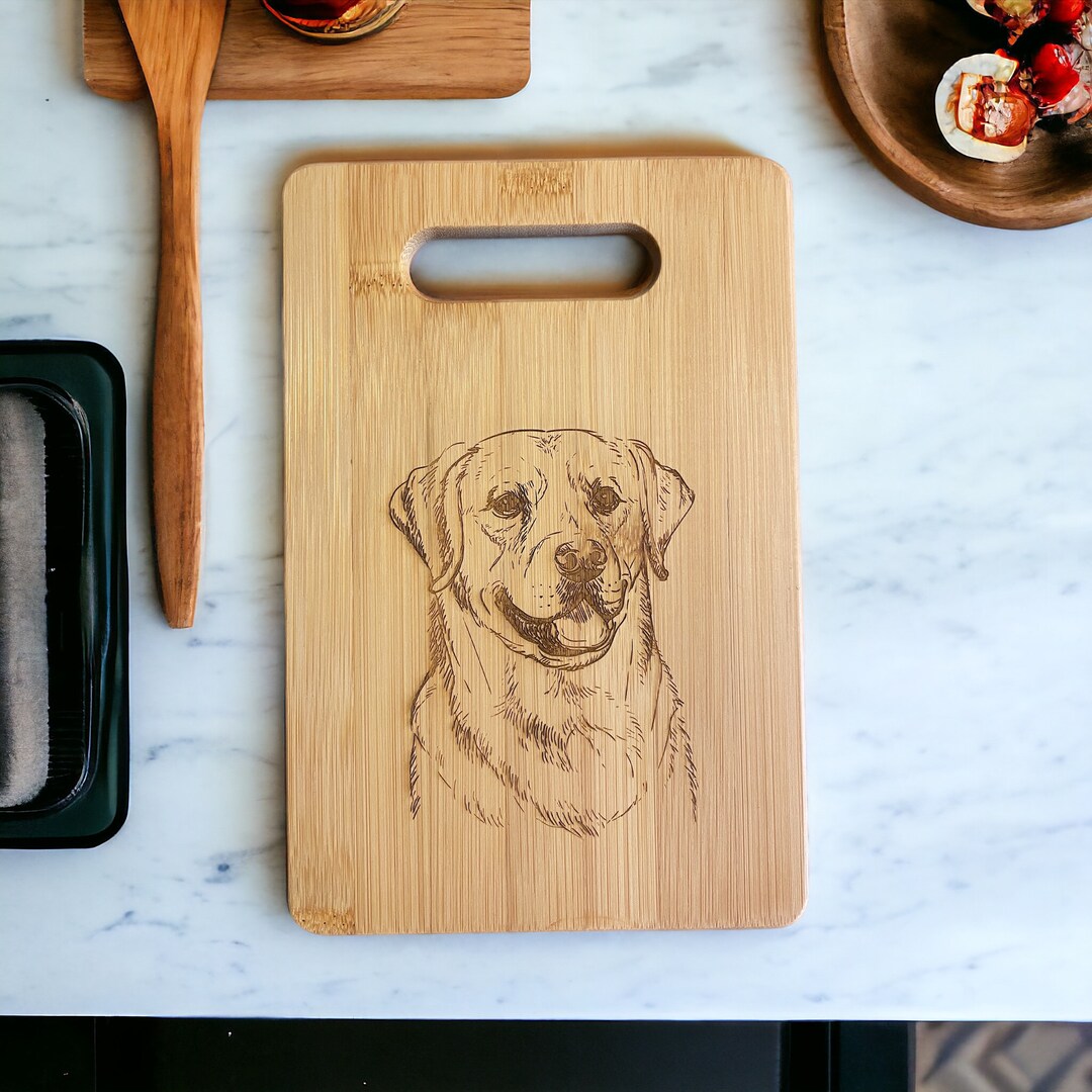 Small Labrador Retriever Design Bamboo Cutting Board! FREE SHIPPING ...