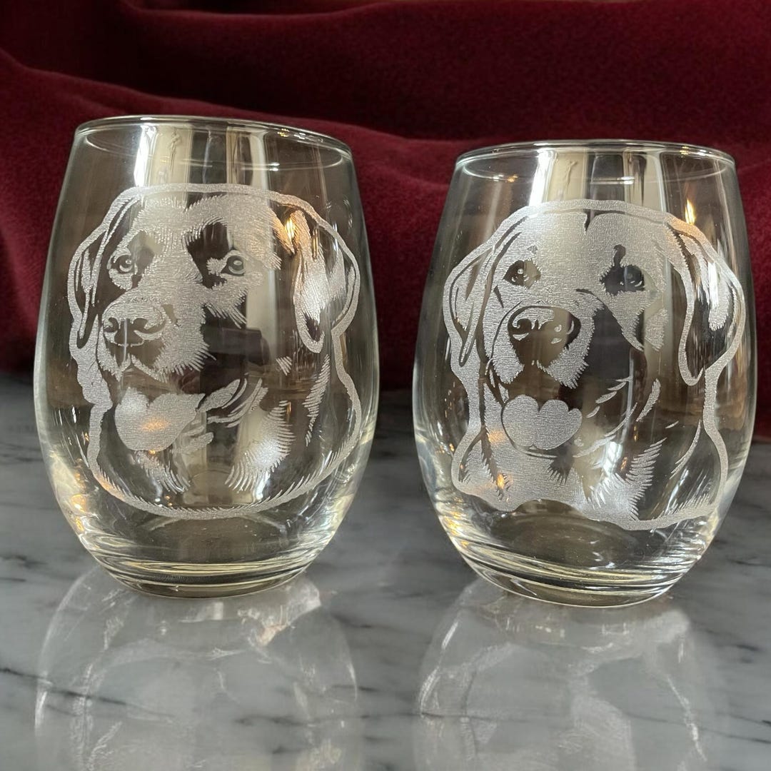 Labrador Retriever Glassware, Perfect Gift for Lab People, Labrador ...