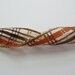 Fall Wired Ribbon 1 1/2" Inch Wide Metallic Ribbon Brown Copper Striped ...