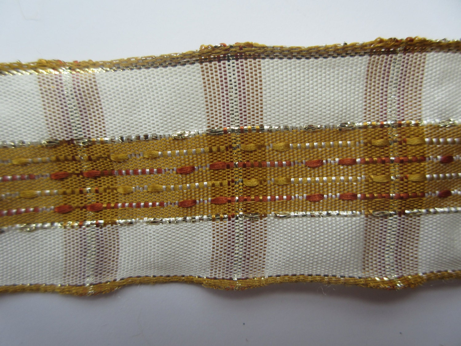 Striped Brown Tan Beige Ribbon Fall Wired Ribbon 1 1/2 - Etsy