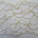 White Lace With Gold Mylar Metallic Thread 4 1/2" Inch Wide Sparkle ...