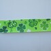 Green Shamrock Ribbon Clover Ribbon St Patricks Day Ribbon Wired 1 1/2 ...