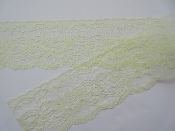 Yellow Lace Trim Ribbon Maize 4 inch wide DIY Wedding | Etsy