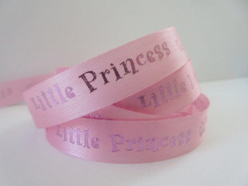 Pink Princess Ribbon 9/16 inch wide Little Princess | Etsy