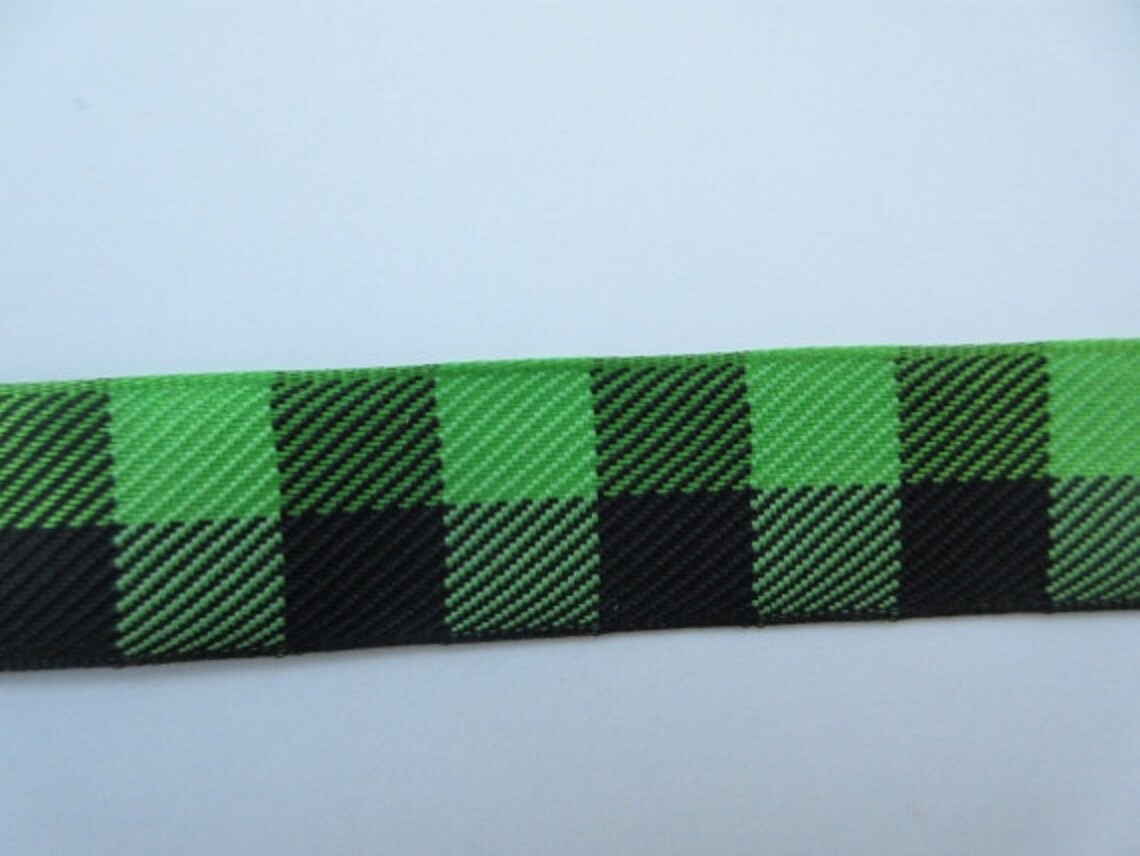 Green Plaid Ribbon Woven St Patricks Day Ribbon 7/8 Inch | Etsy