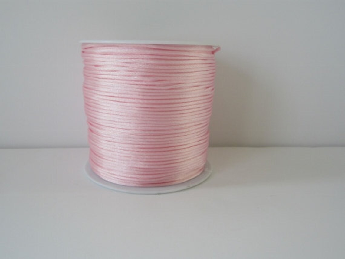 Pink Rat Tail Cord 2mm Pink Rattail Pink Satin Cord Baby - Etsy