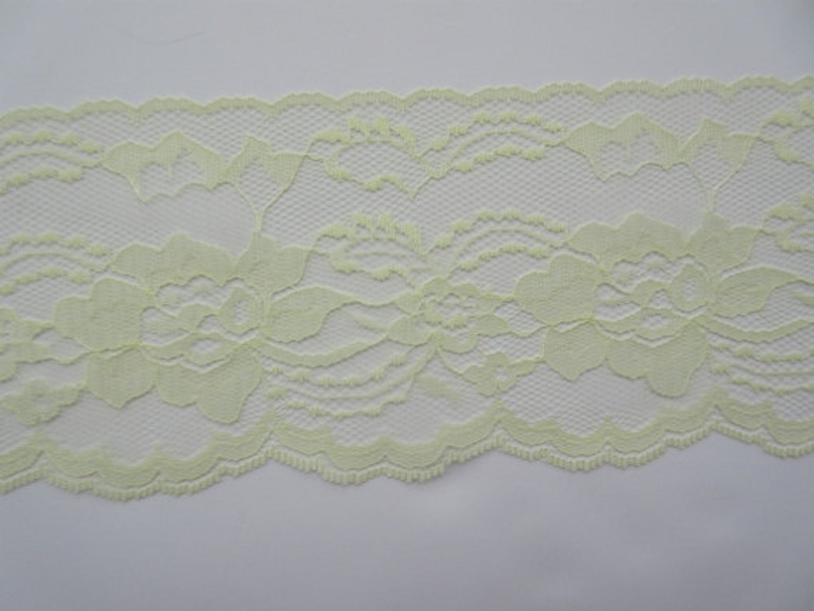 Yellow Lace Trim Ribbon Maize 4 inch wide DIY Wedding | Etsy