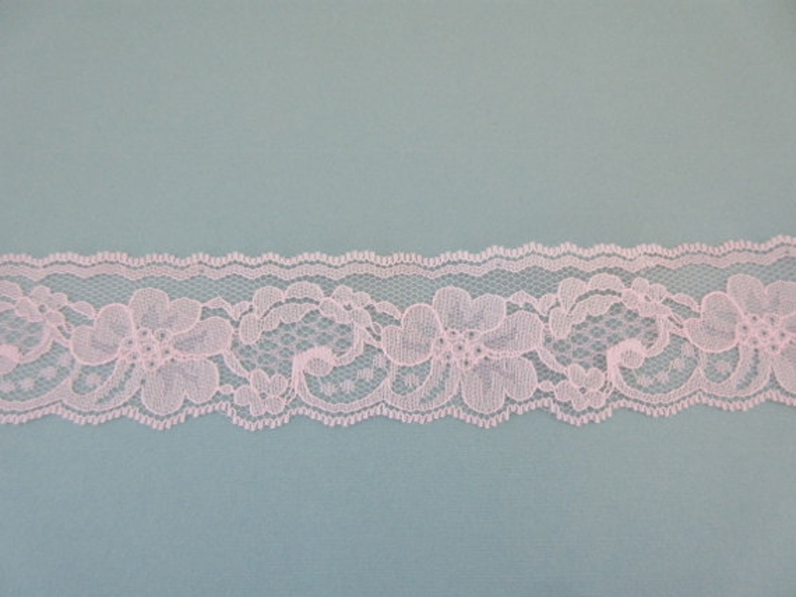 Pink Lace Trim Ribbon 2 Inch Wide Floral Lace Sewing - Etsy