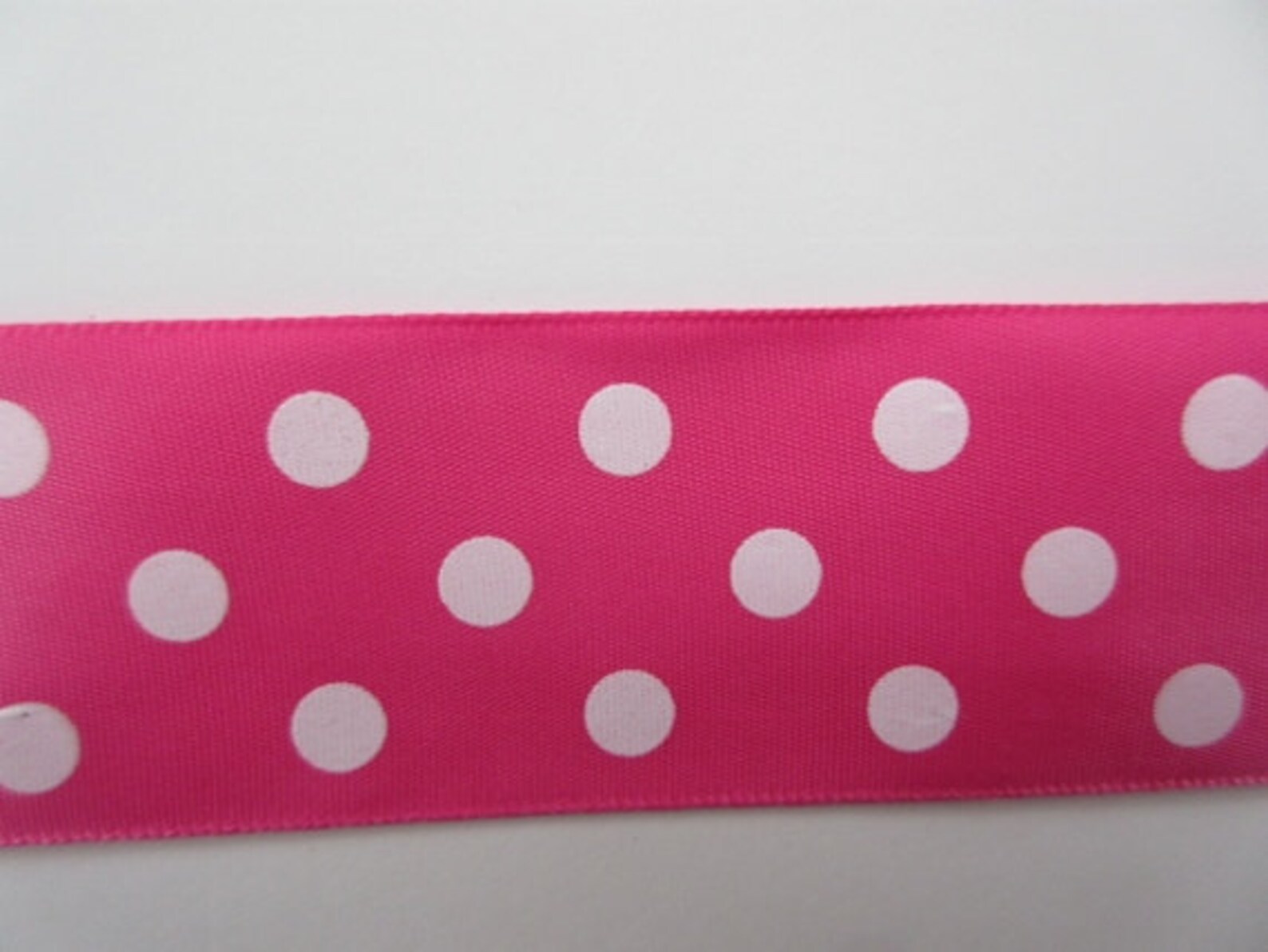 Hot Pink Polka Dot Ribbon Taffeta 1 1/2 Inch Wide Wreath - Etsy