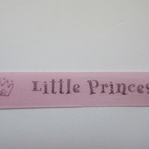 Pink Princess Ribbon 9/16" Inch Wide Little Princess Tiara Crown Girl ...