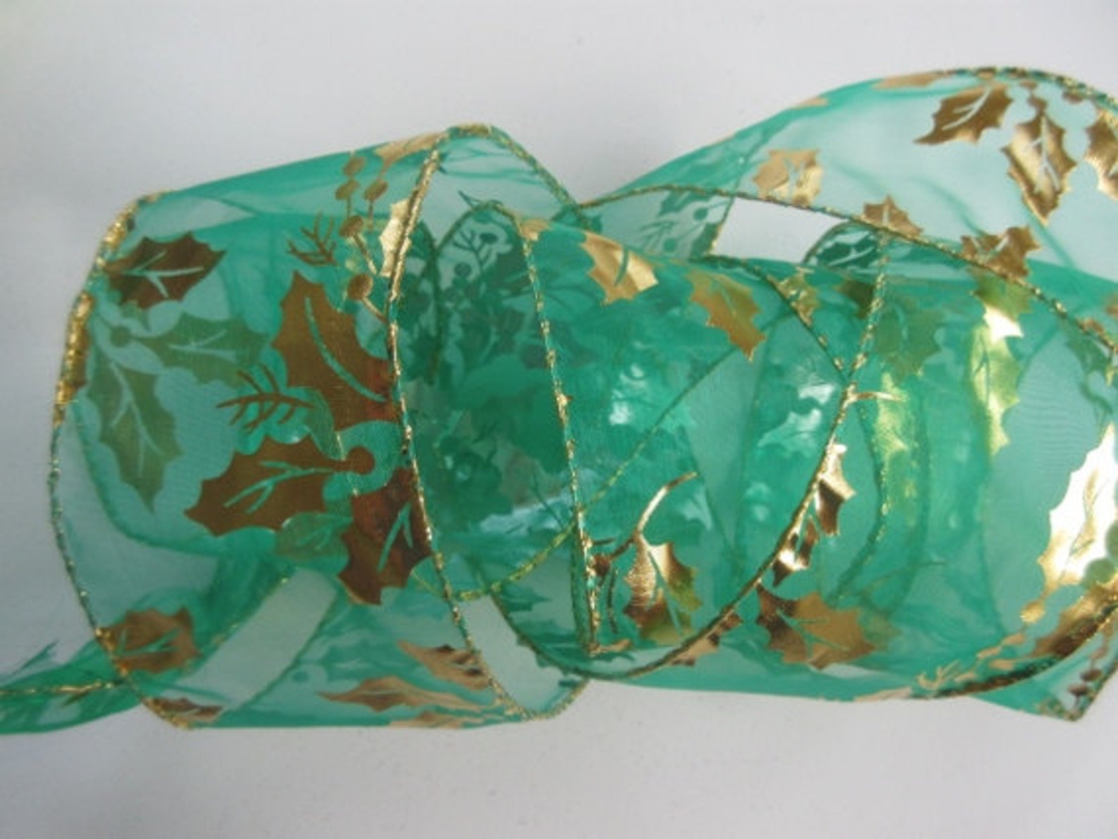 Christmas Wired Ribbon 2 1/2 Inch Wide Holiday Ribbon - Etsy