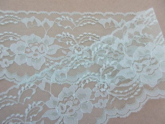 Mint Green Lace Trim Ribbon 4 Inch Wide DIY Wedding Lace - Etsy