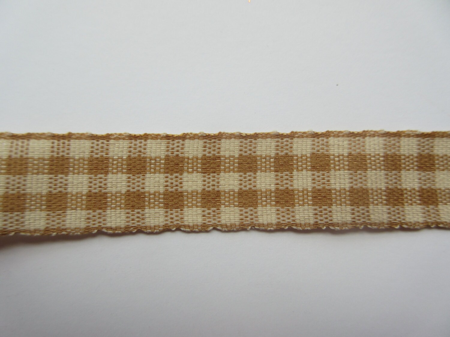 Beige Tan Checked Ribbon Fall Ribbon 1/2 Inch Wide - Etsy