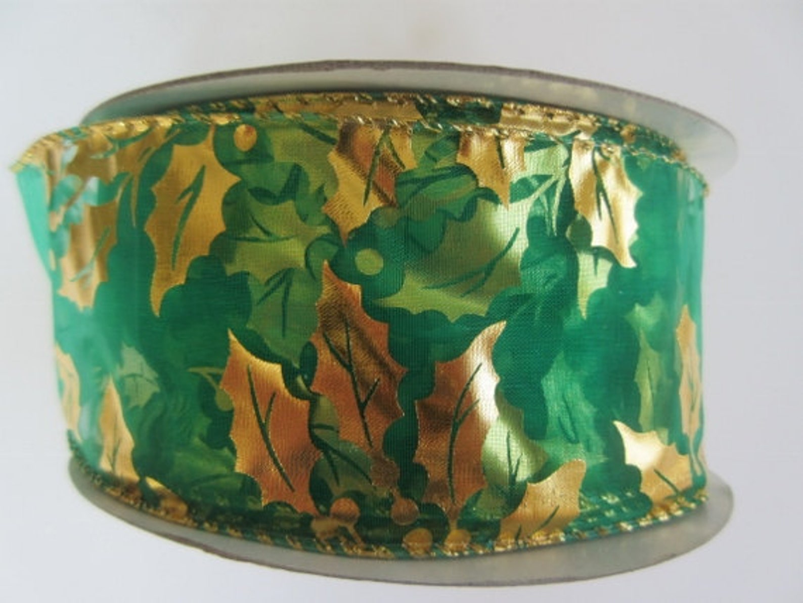 Christmas Wired Ribbon 2 1/2 Inch Wide Holiday Ribbon - Etsy