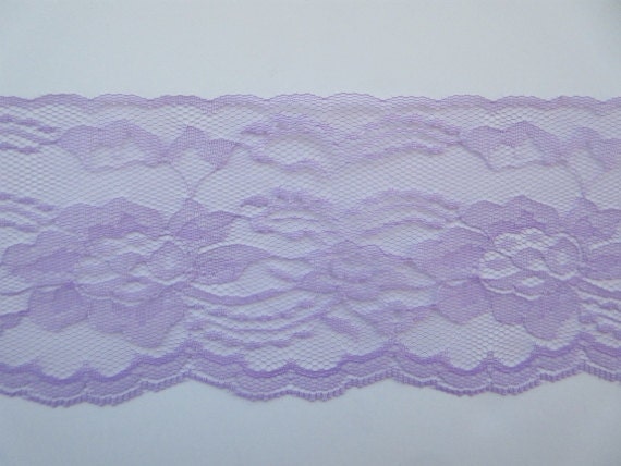 Lavender Lace Trim Ribbon 4 Inch Wide Baby Shower | Etsy