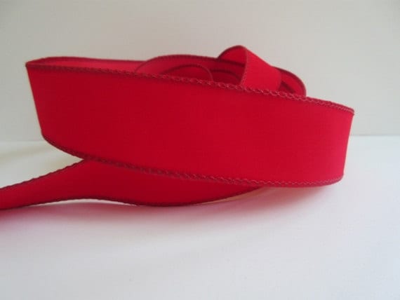 Red Velvet Ribbon Wired 2 1/2 Inch Wide Christmas Ribbon | Etsy