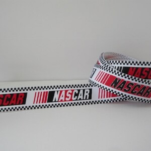 Nascar Ribbon 7/8" Inch Wide Grosgrain Sports Ribbon Racing Ribbon ...