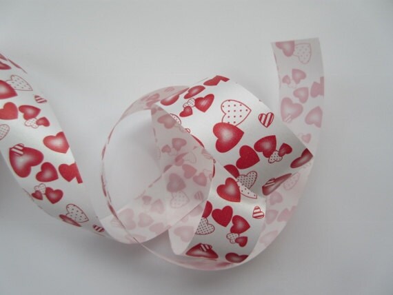 Waterproof Valentines Day Ribbon Red Hearts Ribbon 1 1/4 - Etsy