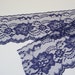 Navy Lace Trim Ribbon 4" Inch Wide Blue Floral Lace Flower Design ...