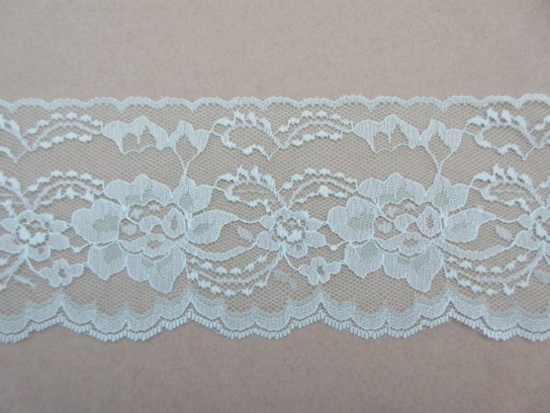 Mint Green Lace Trim Ribbon 4 Inch Wide DIY Wedding Lace - Etsy