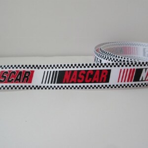 Nascar Ribbon 7/8" Inch Wide Grosgrain Sports Ribbon Racing Ribbon ...