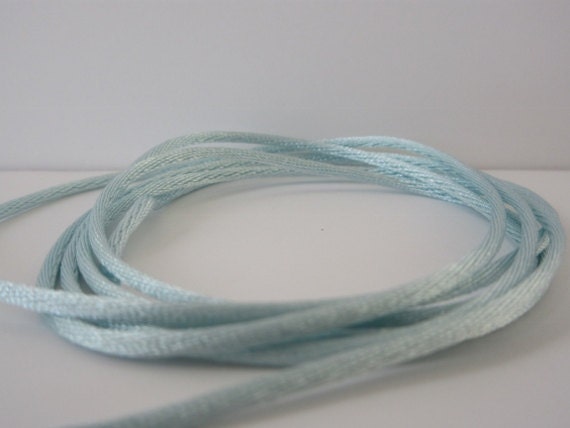 Blue Rat Tail Cord 2mm Blue Rattail Blue Satin Cord Baby - Etsy