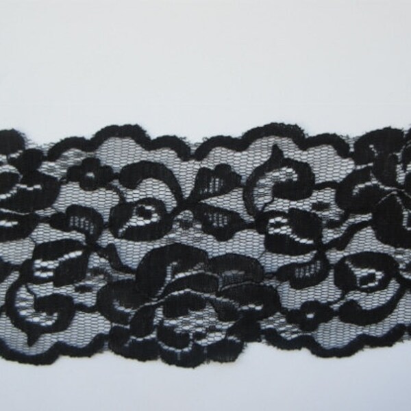 Black Lace Ribbon - Etsy