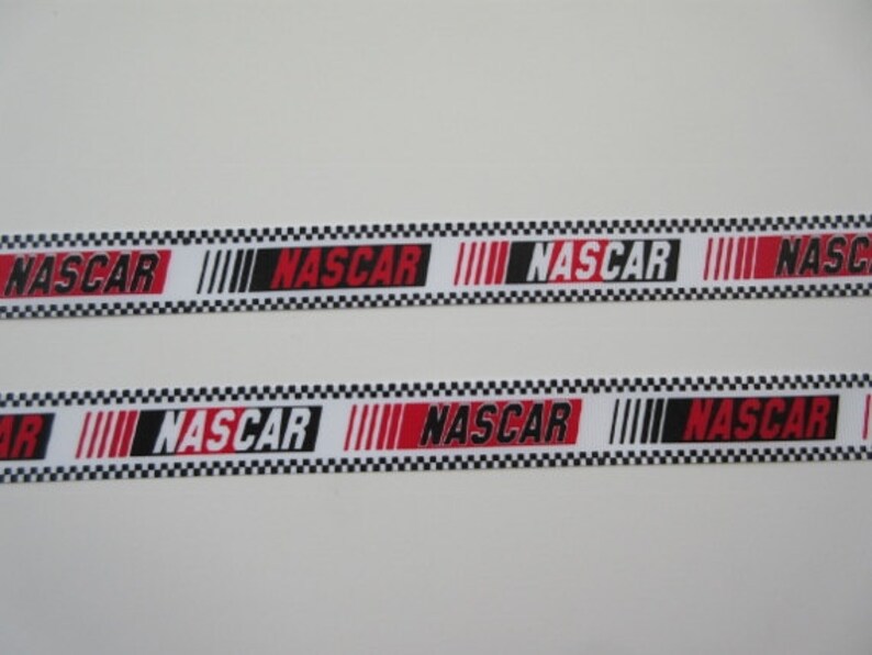 Nascar Ribbon 7/8 Inch Wide Grosgrain Sports Ribbon - Etsy