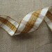 Striped Brown Tan Beige Ribbon Fall Wired Ribbon 1 1/2 Inch Wide ...