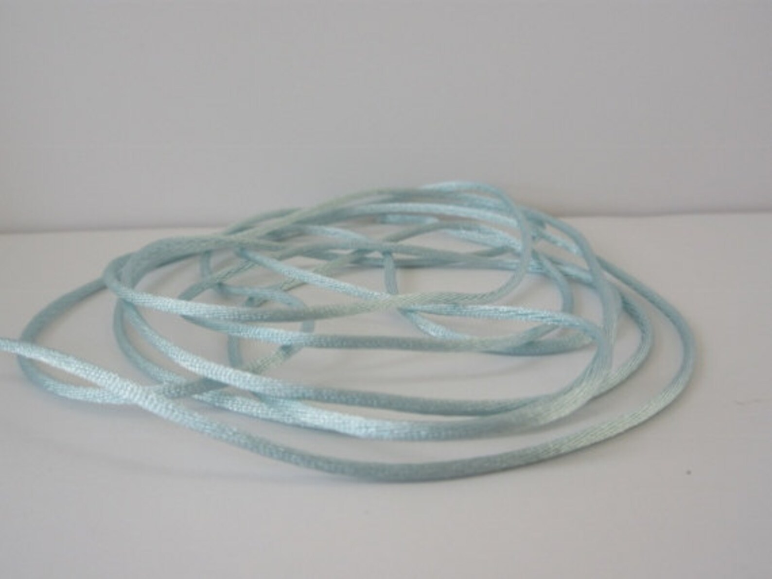 Blue Rat Tail Cord 2mm Blue Rattail Blue Satin Cord Baby - Etsy
