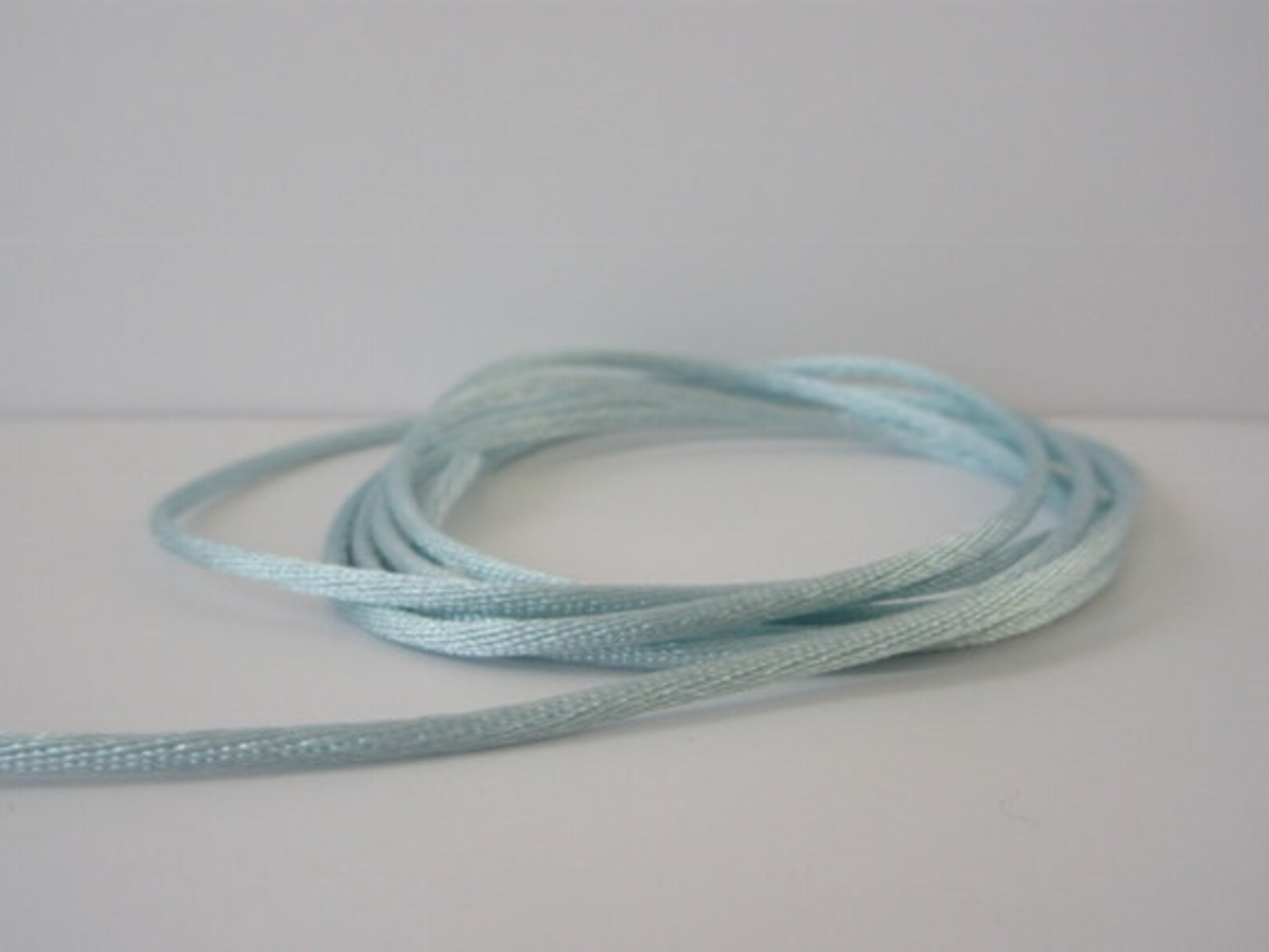Blue Rat Tail Cord 2mm Blue Rattail Blue Satin Cord Baby - Etsy