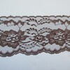 Gray Lace Trim Ribbon 4 Inch Wide Floral Lace Flower Design Sewing Lace ...