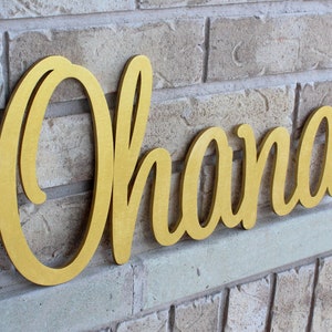 Ohana Wooden Letters, Hawaiian Family Sign, Large Ohana Home Decor Wall ...