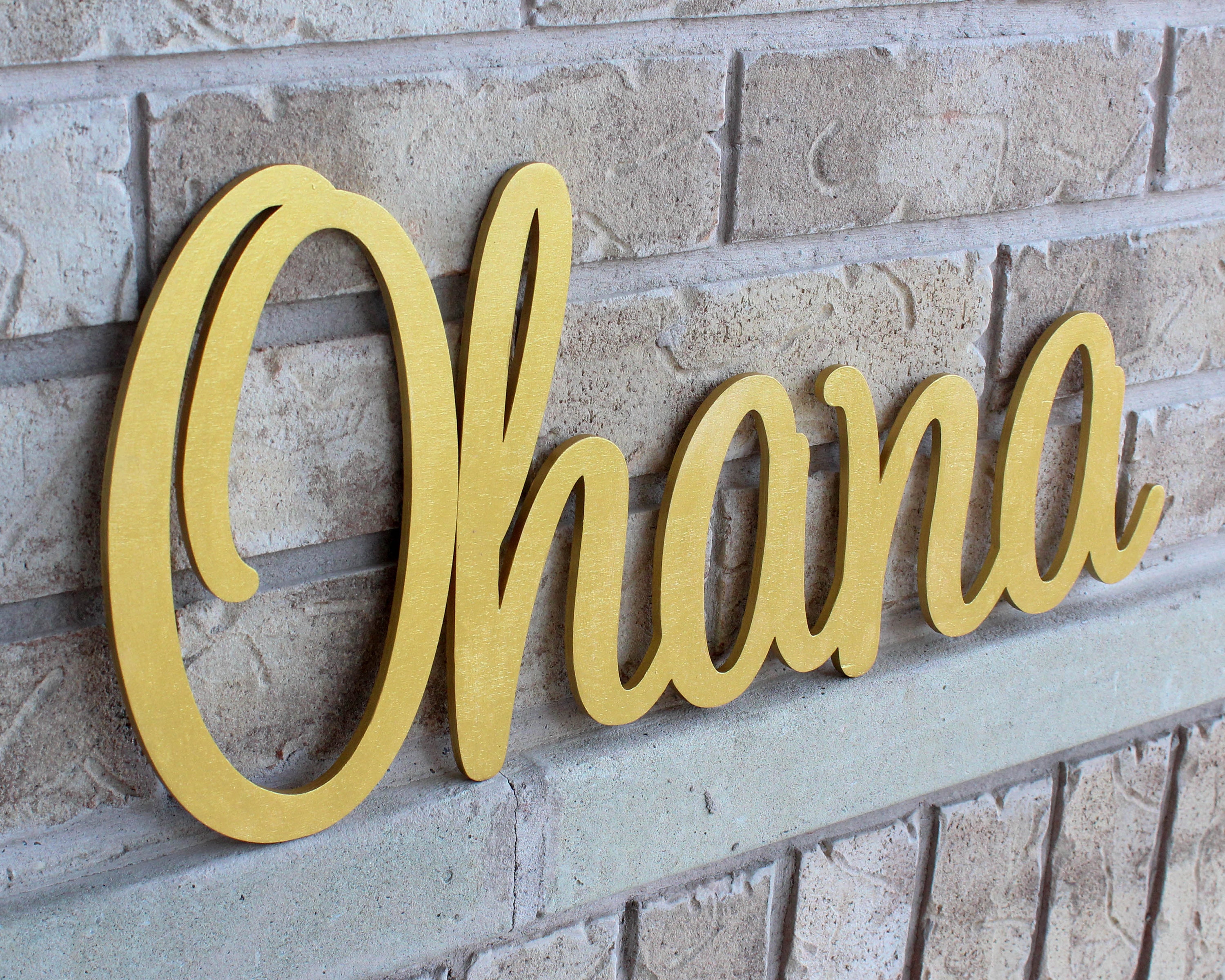 Ohana Wooden Letters Hawaiian Family Sign Large Ohana Home | Etsy