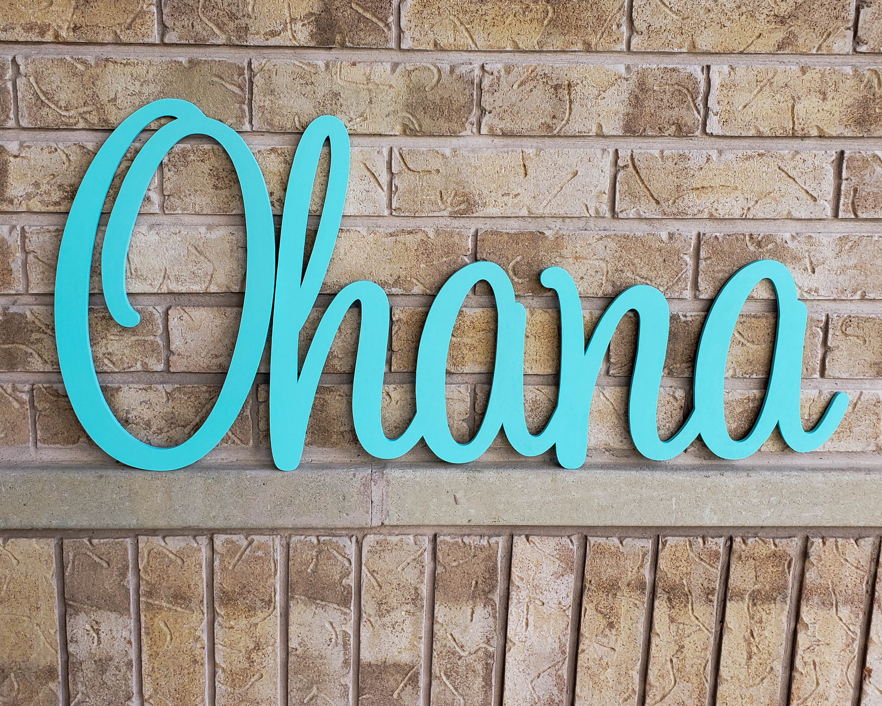 Ohana Wooden Letters Hawaiian Family Sign Large Ohana Home | Etsy