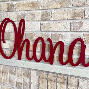 Ohana Wooden Letters, Hawaiian Family Sign, Large Ohana Home Decor Wall ...