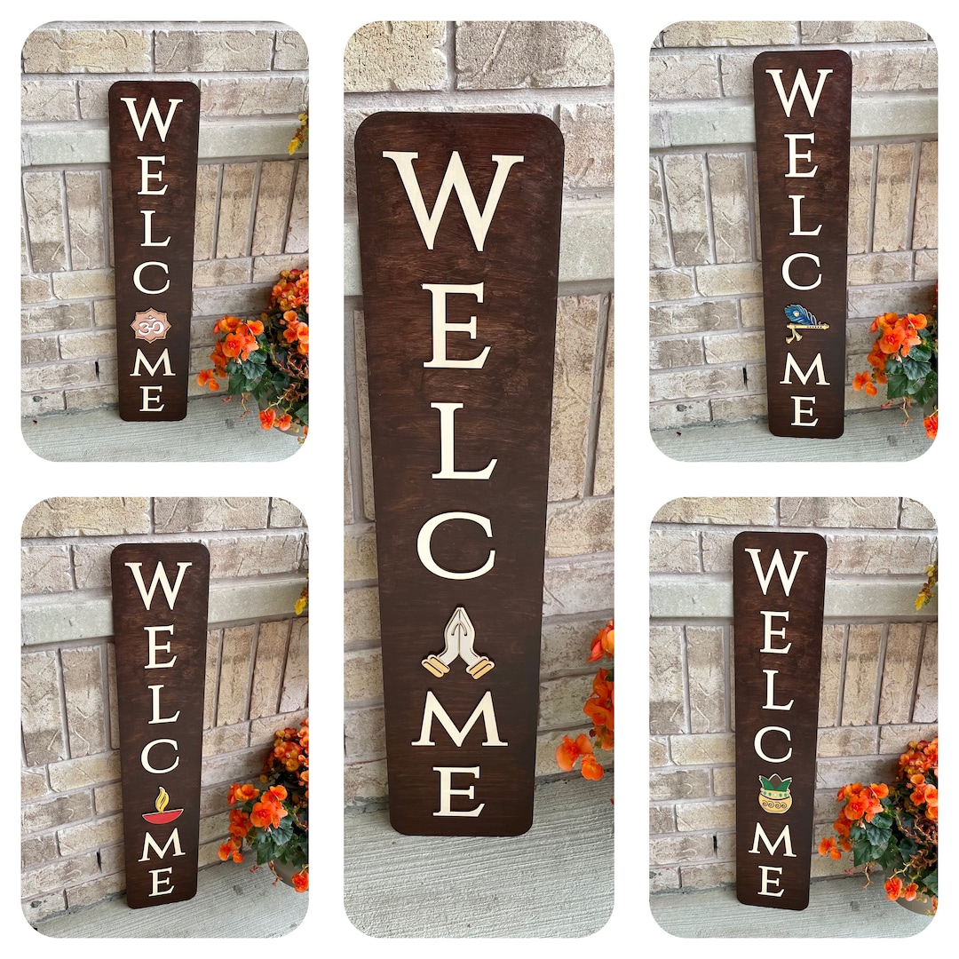 Indian Welcome Sign Diwali Gifts Indian Desi Home Decor - Etsy Canada