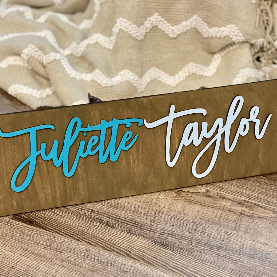 Kids Name Plaque, Boys Room Decor, Baby Name Plaque, Door Name Sign ...