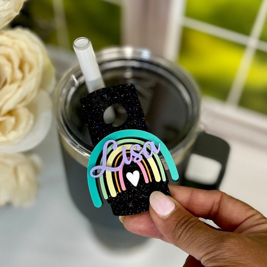 Rainbow Tumbler Name Plate for Stanley H2.0, Personalized Rainbow ...