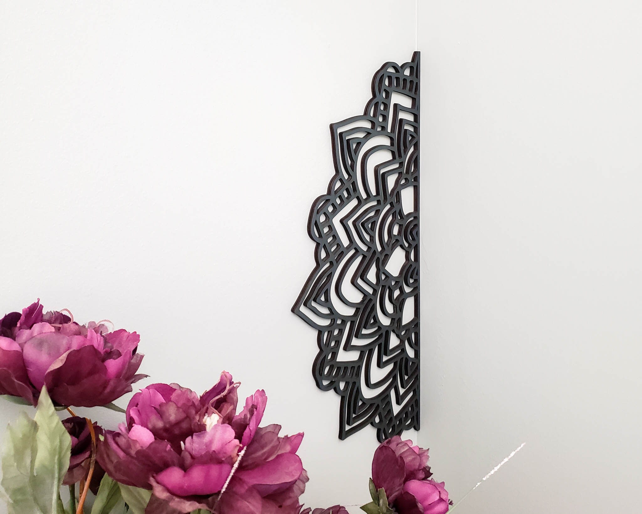 Half Wall Mandala Sign Laser Cut Wall Mandala Floral Mandala | Etsy Canada