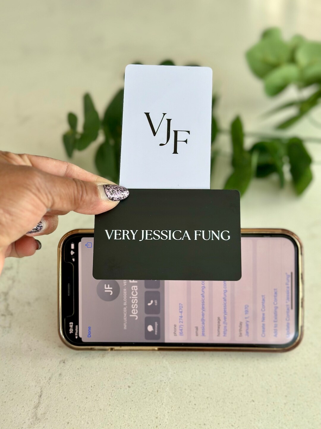 Smart NFC Chip Business Cards, Digital Business Card for I-phone ...