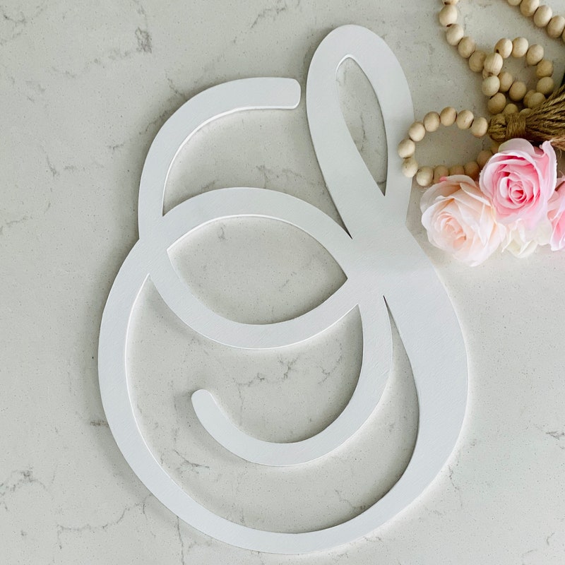 Cursive Wood Letter - Etsy