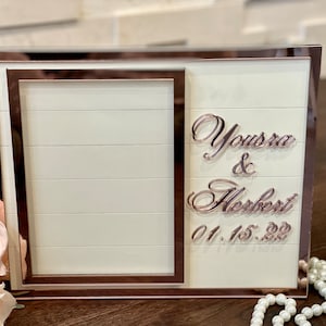 Personalized Photo Frame for Couples With Name and Wedding Date ...
