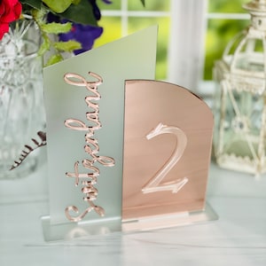 Travel Theme Wedding Table Numbers: Acrylic Destination Tablescape - Etsy