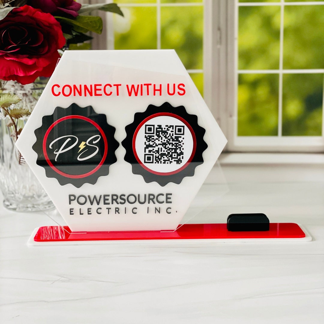 QR Code Sign Social Media Sign for Vendor Markets Scan to - Etsy