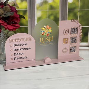 Multi Panel QR Code Sign, Permanent Jewelry Pricing Sign, Triple ...