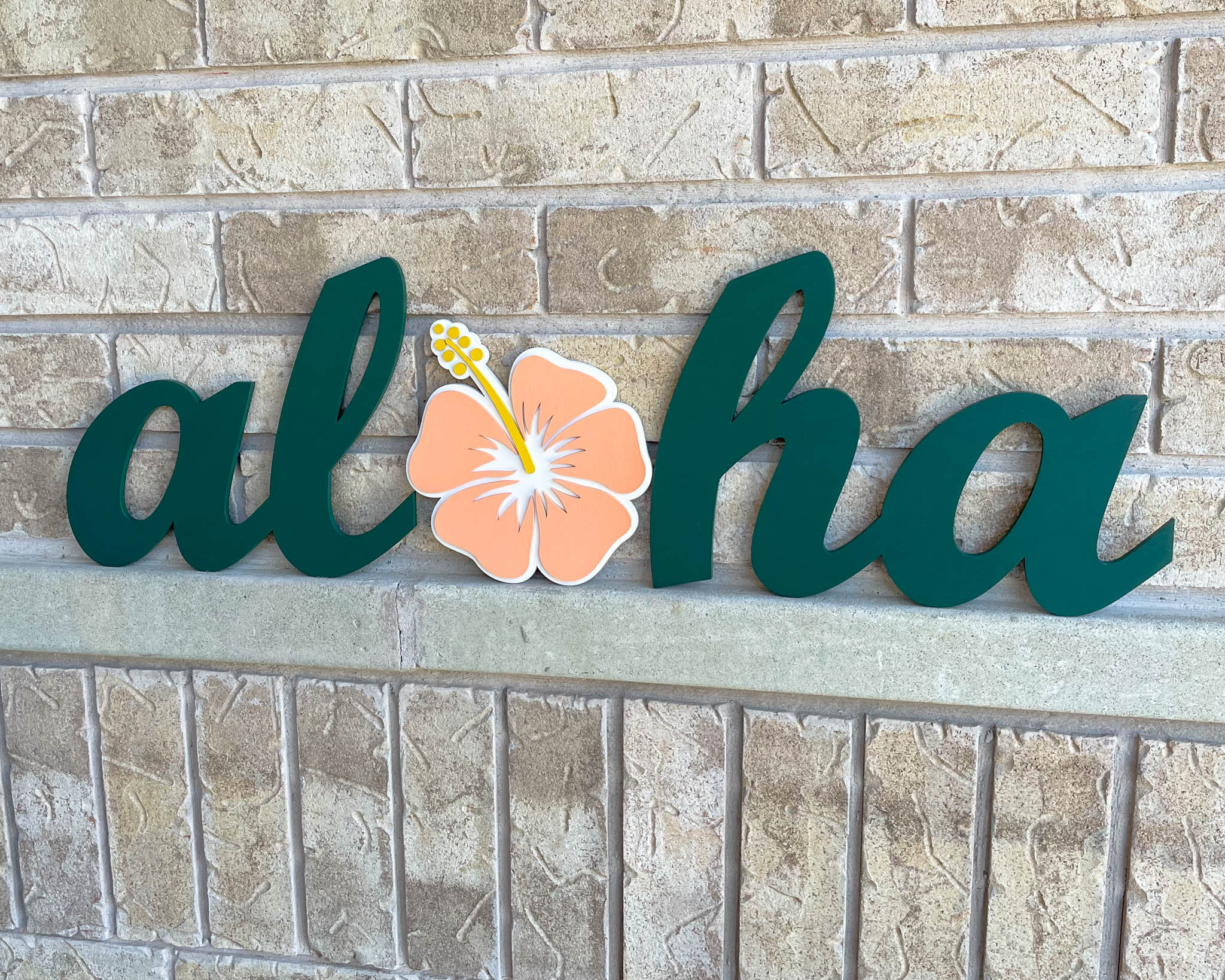 Aloha Welcome Wood Sign Hawaiian Aloha Sign Hawaiian Room | Etsy