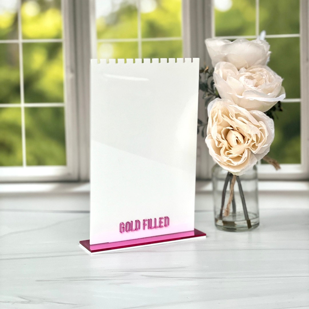 Permanent Jewelry Chain Display Stand, Necklace Holder, Acrylic Jewelry ...