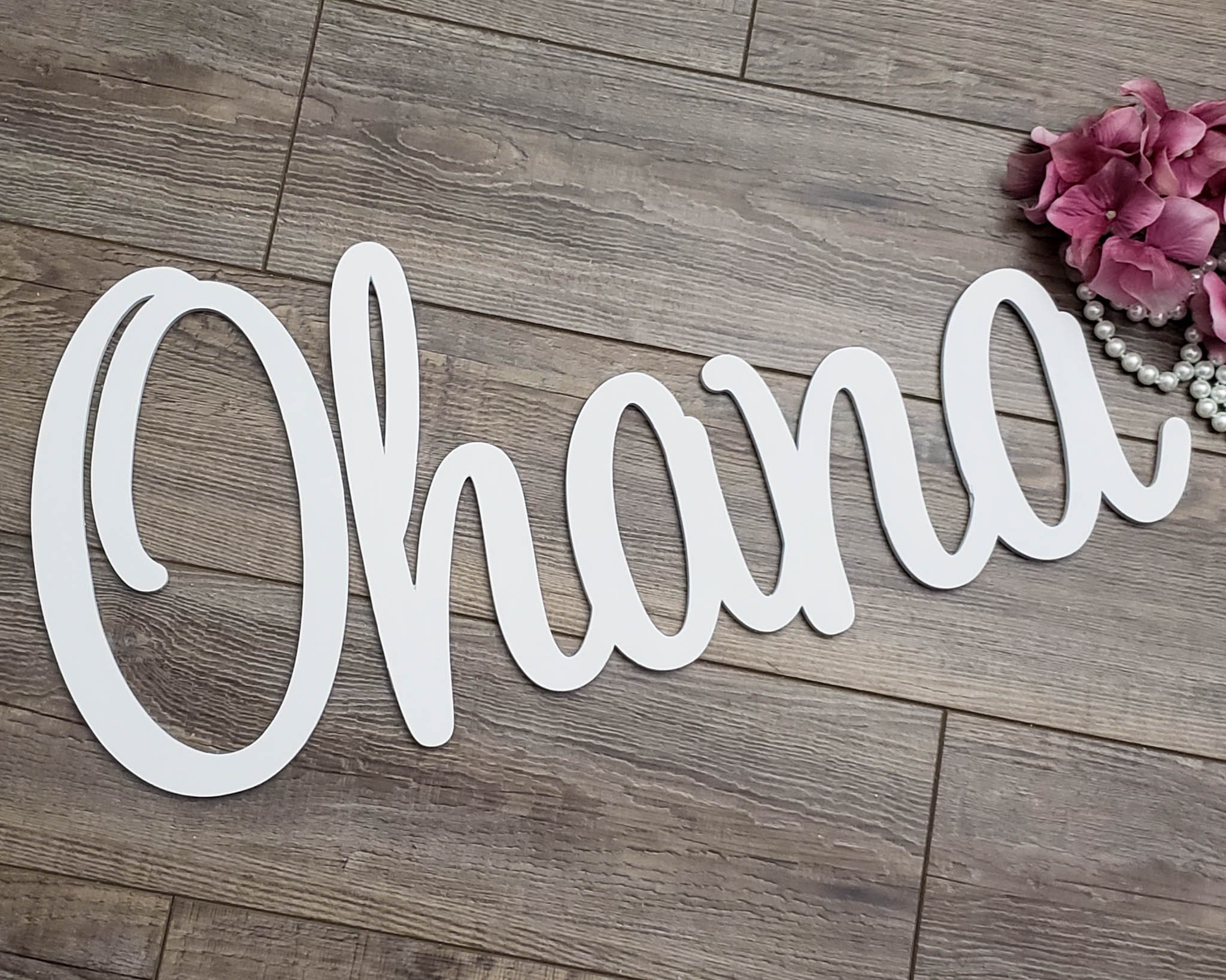 Ohana Wooden Letters Hawaiian Family Sign Large Ohana Home | Etsy