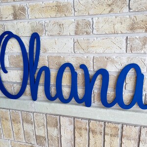 Ohana Wooden Letters, Hawaiian Family Sign, Large Ohana Home Decor Wall ...